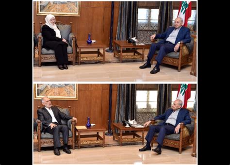 الجمهورية بري عرض الاوضاع العامة مع بهية الحريري وفنيش