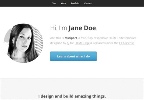miniport responsive html5 theme html5xcss3