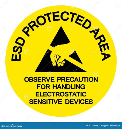 Esd Protection Area Observe Precaution For Handling Electrostatic