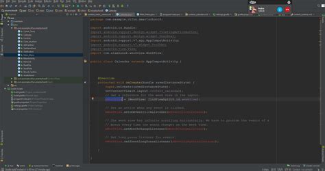 java android week view issue stack overflow