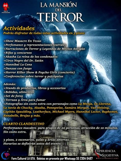 La Mansión Del Terror El Evento Macabro Llega A Uta Bar