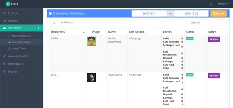 sistem absensi pegawai berbasis web menggunakan laravel