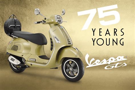ใหม่ Vespa Gts 300 Hpe 75th Anniversary Special Edition 2021 ข้อมูล