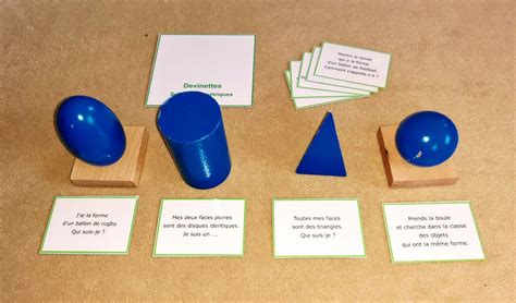 Devinettes Des Solides Géométriques Langage Montessori