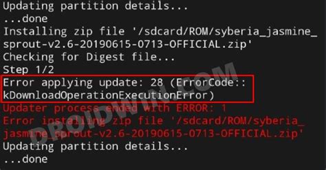 twrp error applying update 28 kdownloadoperationexecutionerror fix