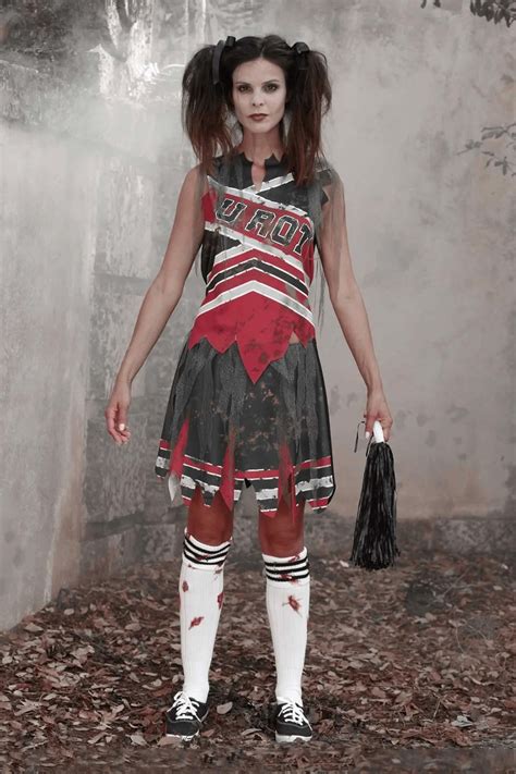 Zombie Cheerleader Costume For Women Zombie Cheerleader Halloween