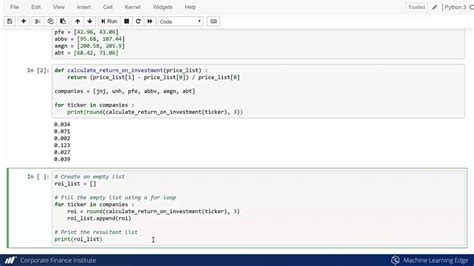 python fundamentals course for finance cfi