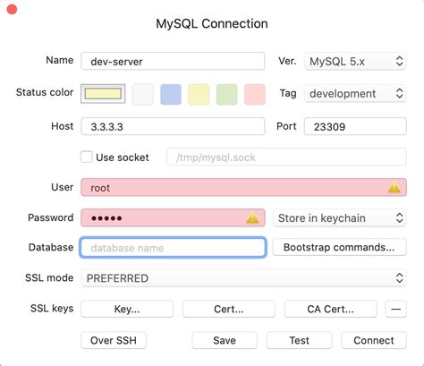 unable to connect to remote mysql in docker · issue 1985 · tableplus