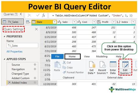 power bi query how to use power bi query editor