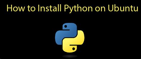 installing python for machine learning in ubuntu 18 04