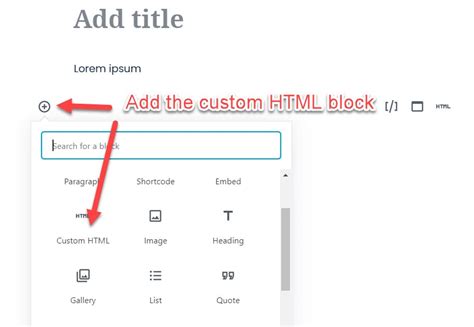 wordpress html editing via the classic and gutenberg editors