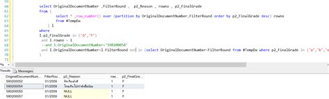 sql server trouble with row number over partition by