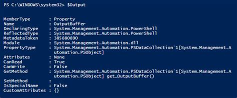 yet another way to get output from a runspace reflection