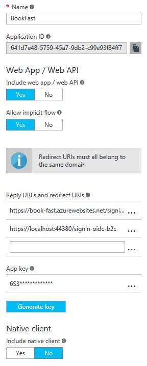 setting up your asp core apps and services for azure ad b2c