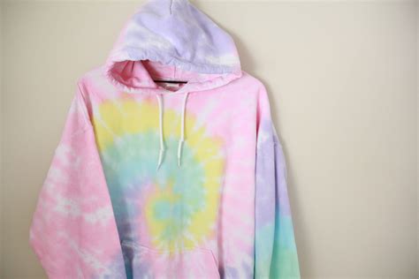 Socal Pastel 3 Pastel Rainbow Tie Dye Pullover Hoodie Etsy Australia