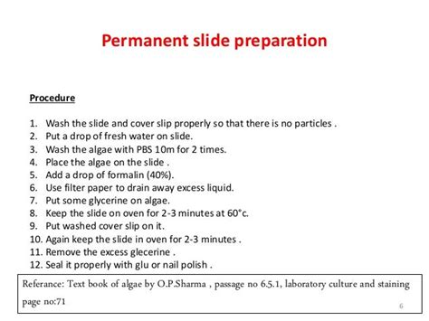Morphology Of Micro Algae Ad Permanent Slide Preparation Of Micro Alg…