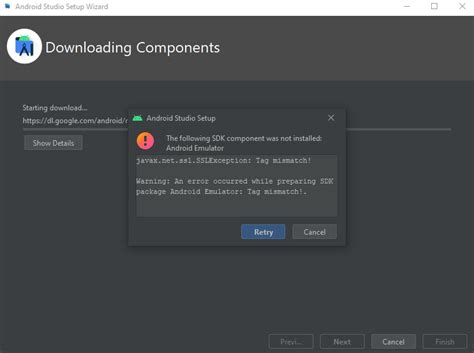 error ssl sslexception tag mismatch warning an error