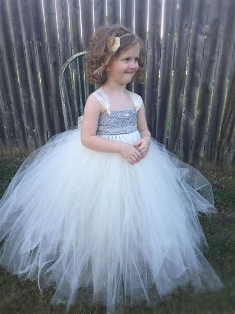 Vintage Flower Girl Tutu Dress Elliensophiaboutique