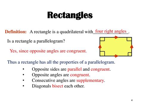 Quadrilaterals 4 Sided Polygons Ppt Download