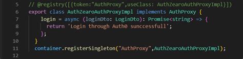 javascript dependancy injection using tsyringe for multiple