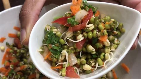 Perfect And Healthy Moong Sprout Salad Vid 6 Youtube