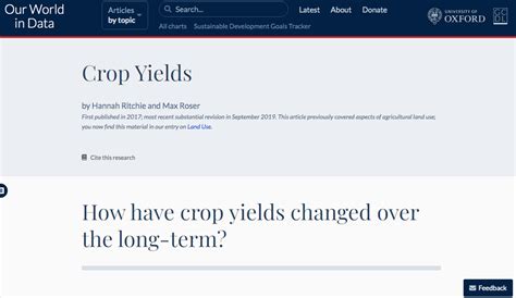 roser m and ritchie h 2018 yields and land use in agriculture