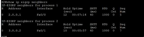 redistribution configuration lab between two eigrp