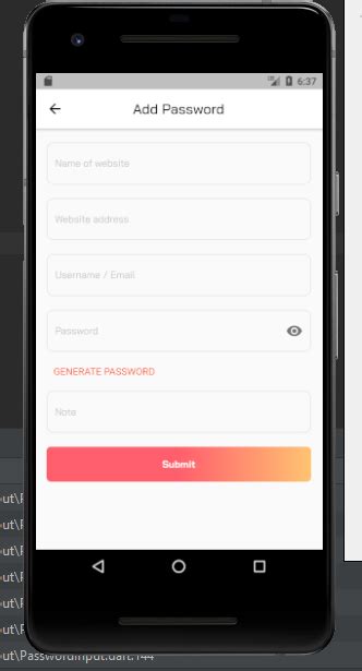 how to generate password using slider in flutter stack overflow