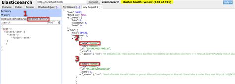 elasticsearch how to view the response for multiple indices for a