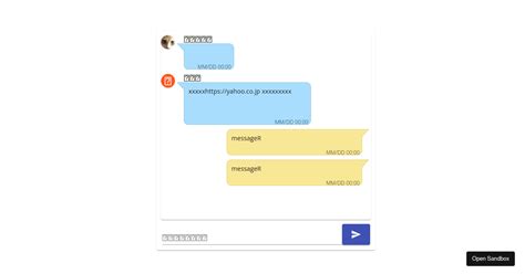 material ui chat codesandbox