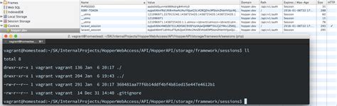 laravel 5 2 session values not persisting even when web