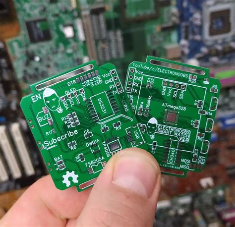 pcb prototype jlcpcb homemade smartwatch arduino pcb
