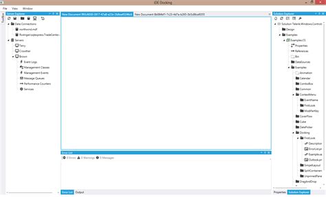 building ide with raddocking for wpf silverlight