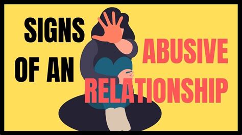 Top Early Warning Signs That You Are In An Abusive Relationship Youtube