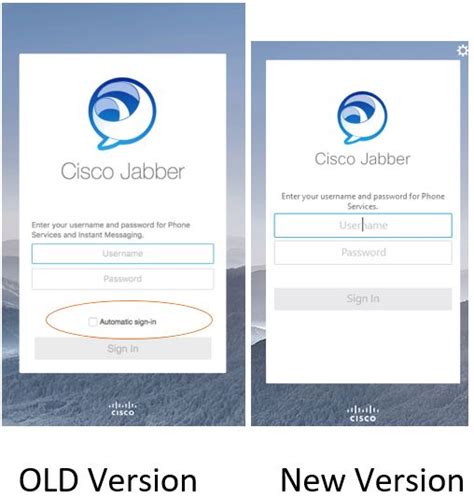 solved jabber checkbox for automatic sign in cisco community