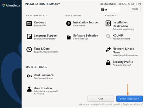 how to install almalinux 9 step by step with screenshots
