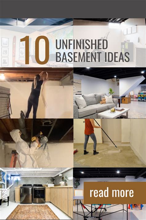 11 Affordable Unfinished Basement Ideas To Diy In 2024 Basement