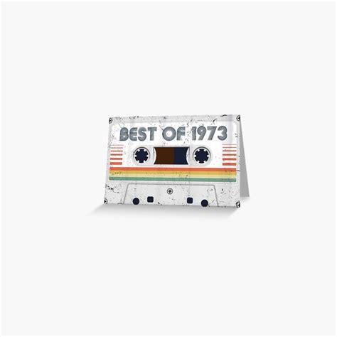 50th Birthday Best Of 1973 Cassette Tape Vintage For T Greeting