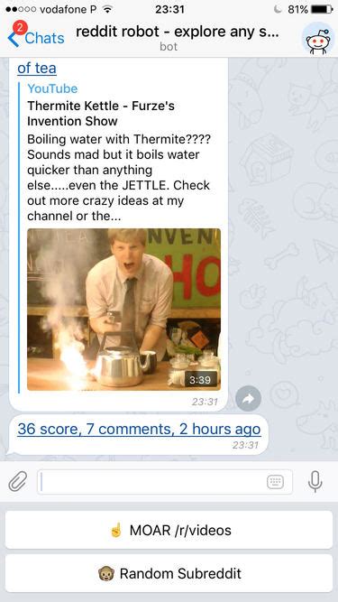 github danlou telegram reddit unofficial telegram bot