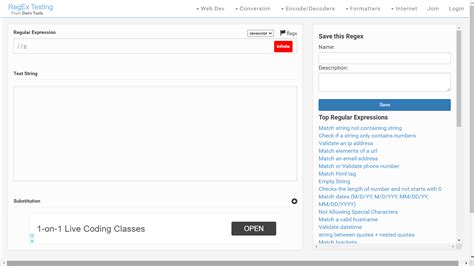 10 regex tester for javascript python php golang ruby