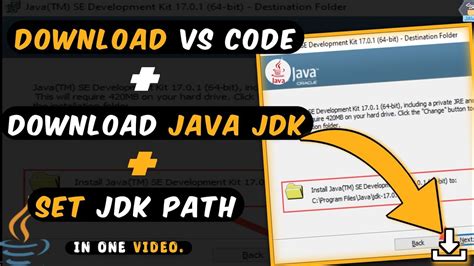 download vs code java jdk and set environmental variables path how