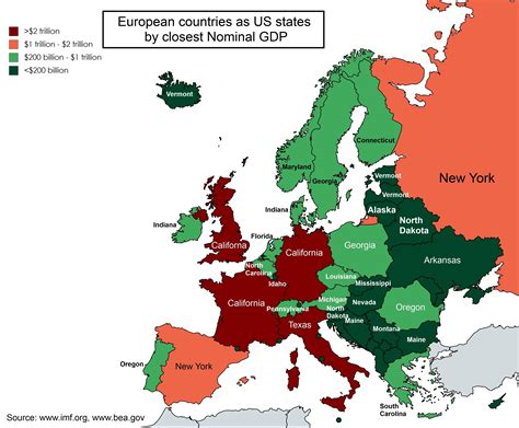 Us States As European Countries Of Nominal Gdp Per Capita X Hot Sex