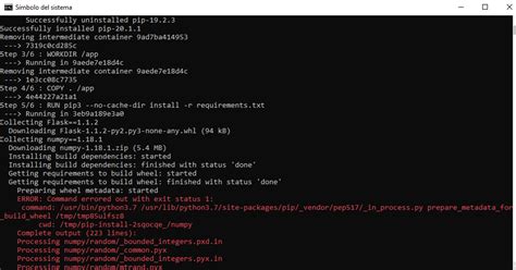 python docker cant install tensorflow and numpy stack overflow