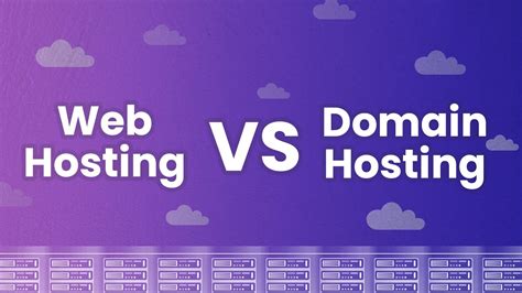 what s the difference between web hosting and domain hosting youtube