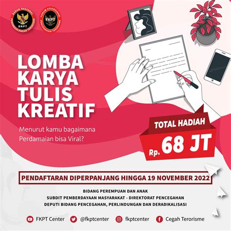 Lomba Karya Tulis Kreatif Bnpt 2022 Fkpt Center