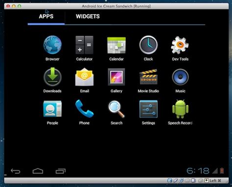 run android 4 ics ice cream sandwich on a mac or pc with