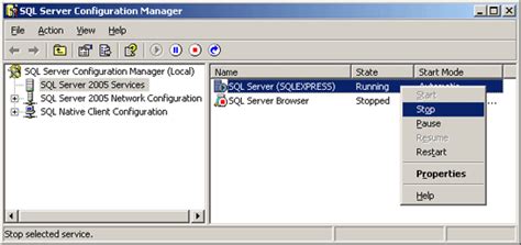 how to reset forgotten sql server 2005 express password