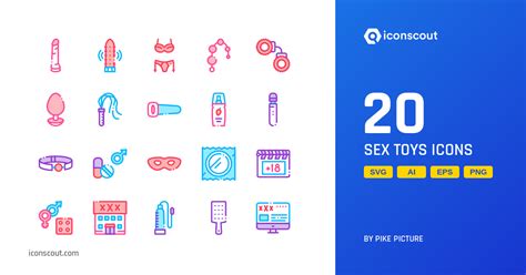 Sex Toys Icon Pack 20 Miscellaneous Colored Outline Icons Iconscout