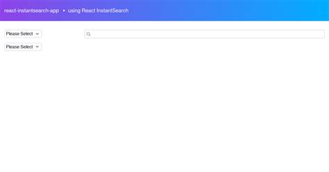 react instantsearch select with dependencies codesandbox