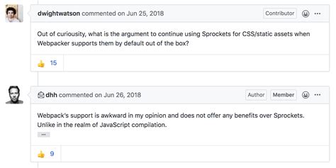 why does rails 6 include both webpacker and sprockets